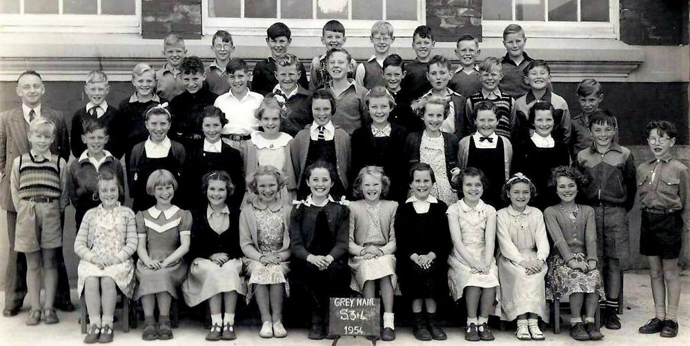 Standards 3 - 4,Grey Main School, 1954. | West Coast New Zealand History