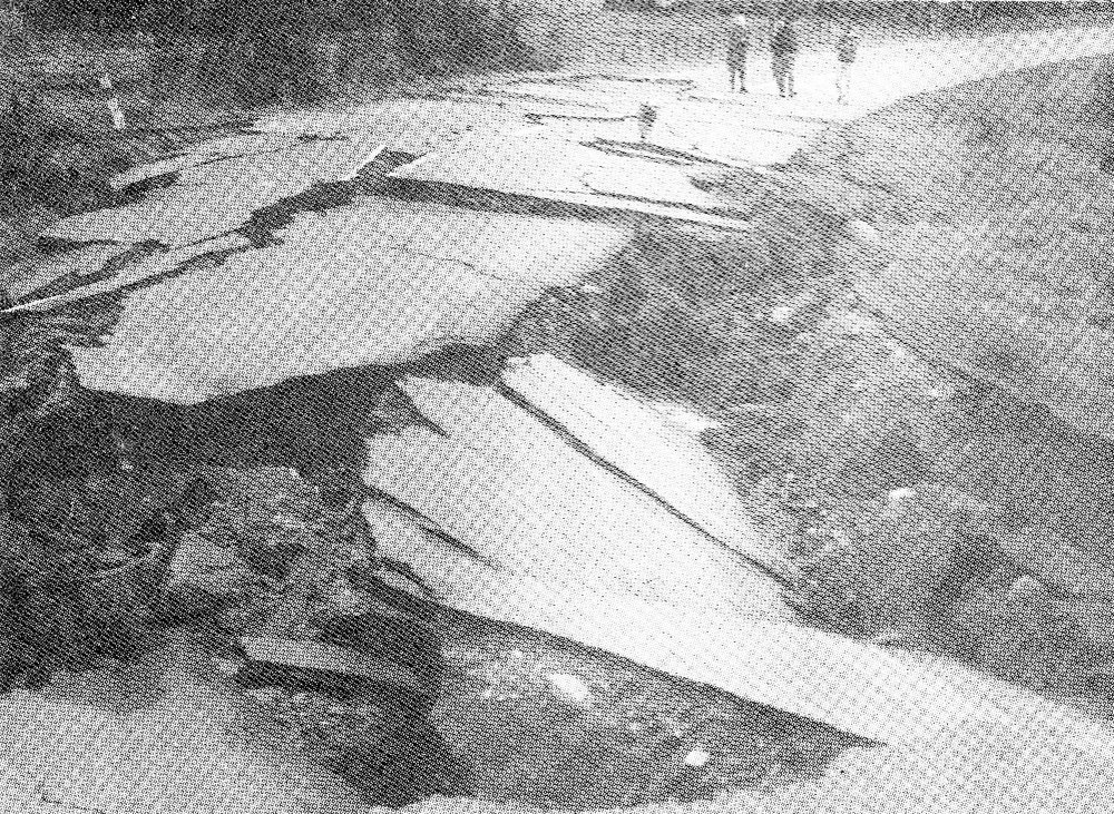 Buller Gorge Rd after 1968 Inangahua Earthquake. | West Coast New ...