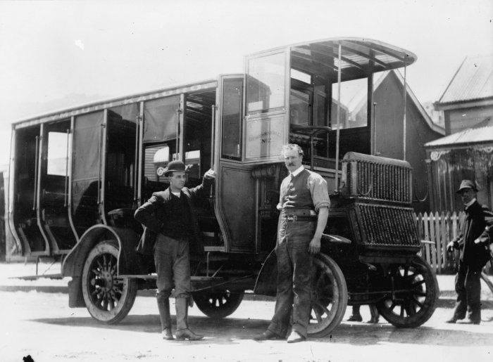 Greymouth-Karoro Bus Service.1911. | West Coast New Zealand History