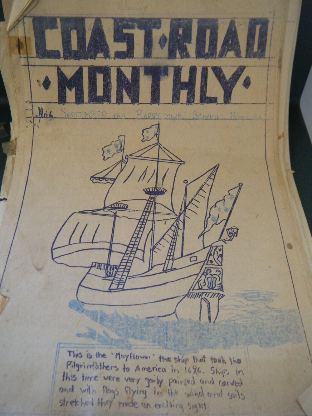 Barrytown School Newspaper. | West Coast New Zealand History