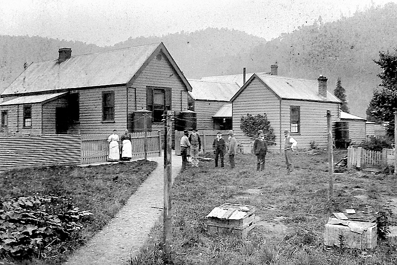 Back view of the old Reefton Hospital. ca.1876??? | West Coast New ...
