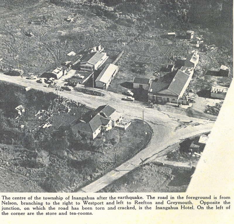 Centre of Inangahua township after the 1968 earthquake. | West Coast ...