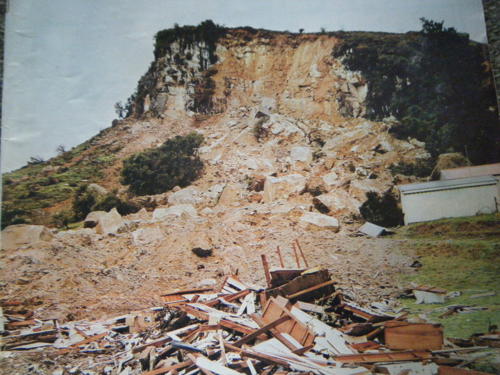 Inangahua landslip. | West Coast New Zealand History