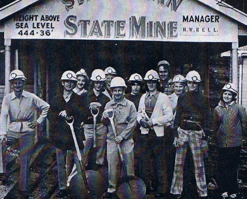 Greymouth Jockeys visit Strongman Mine .1974. | West Coast New Zealand ...