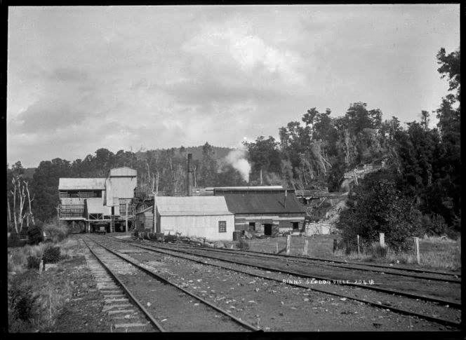 Coal bins at Seddonville. | West Coast New Zealand History