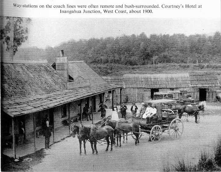 Courtneys Hotel, Inangahua Junction. ca.1900. | West Coast New Zealand ...