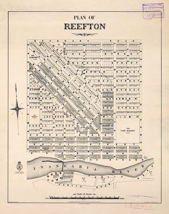 Plan of Reefton, 1898. | West Coast New Zealand History