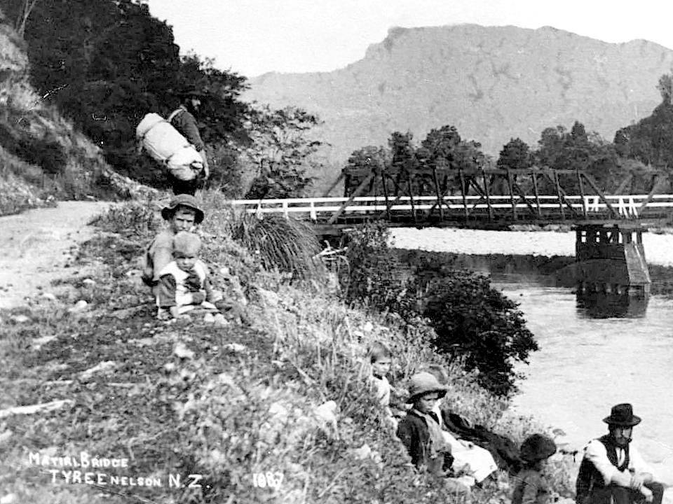 Bridge across the Matiri River.1887. | West Coast New Zealand History