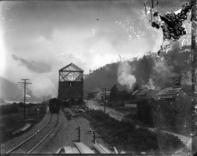 Dobson Mine coal bins 1920s | West Coast New Zealand History