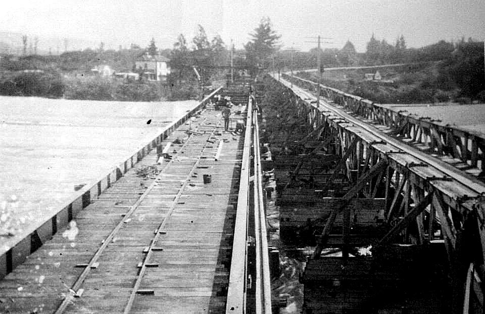 Ahaura Bridge under construction.ca.1929. | West Coast New Zealand History